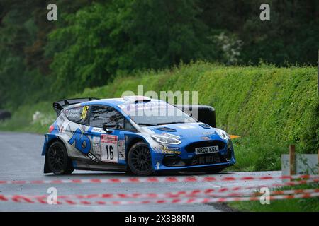 Duns, UK. 24th May, 2024. Competitors in the Jim Clark Memorial Rally ...