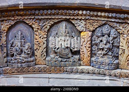 Idols of Ashta Matrikas on Tusha Hiti Step was commissioned in 1647 by ...