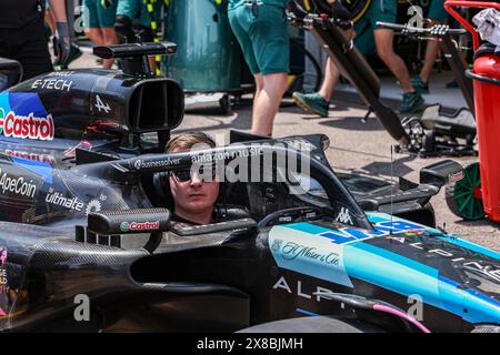 Alpine F1 Team A524, mechanical detail rear wing flow vis aerodynamism ...