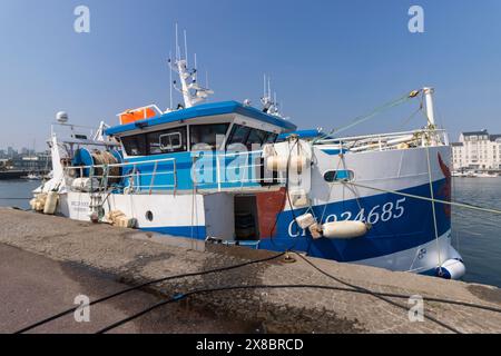 Welsh Rock trawler, fishing boat, Cherbourg en Cotentin, Manche, France ...