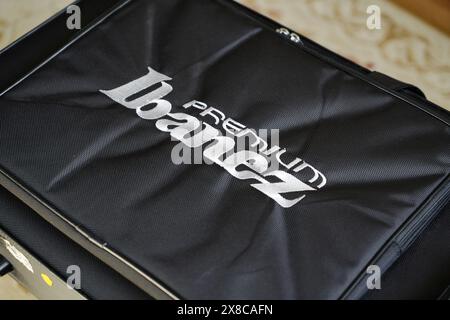 Vintage fabric guitar bag Stock Photo - Alamy