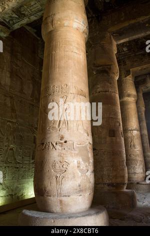 Inside Temple of Seti I, Abydos, Egypt Stock Photo - Alamy