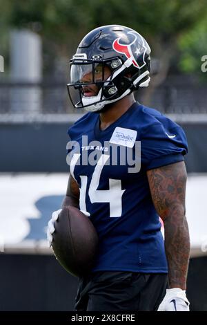Houston Texans running back British Brooks (44) reacts during an NFL ...