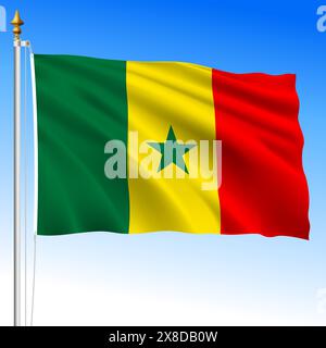 Senegal flag, vector illustration Stock Vector Image & Art - Alamy