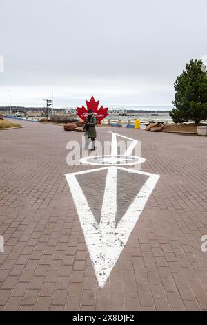 Port Charlottetown sign at the wharf in Charlottetown, Prince Edward ...