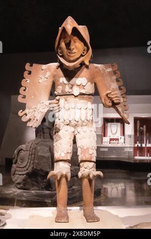 Huitzilopochtli is an Aztec god of the sun and war, depicted in various ...