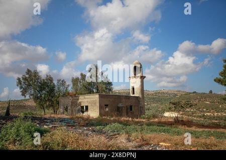 A home where people were evacuated in 2005 in the Israeli settlement of ...