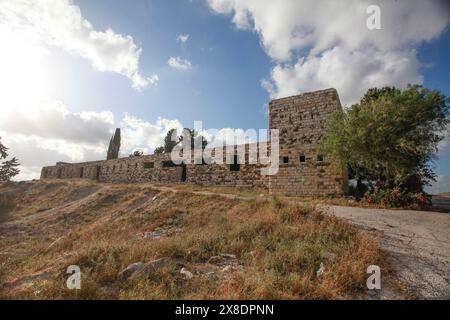 Homes where people were evacuated in 2005 in the Israeli settlement of ...