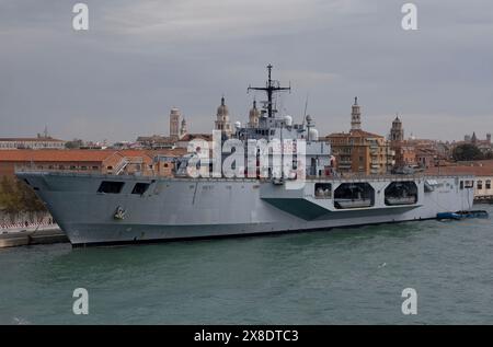 Italian Navy ship San Marco, carrying part of the Italian United ...