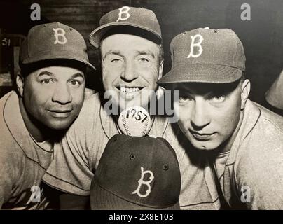 A photo on display at Dodgertown depicts two young African American ...