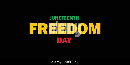 Juneteenth Honoring Independence with Stunning Design Stock Vector ...
