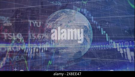 A screen displays stock market trends in Shanghai, China, 15 January ...