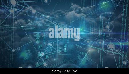 Digital composite of Science Composition Coded text in the background ...