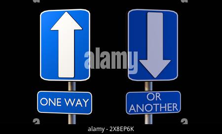 3d rendering of It is a blue rectangular traffic sign with a white ...