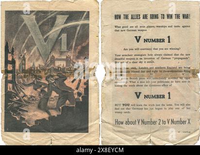 WW2 German Propaganda Leaflet Italy 1944. This German propaganda ...
