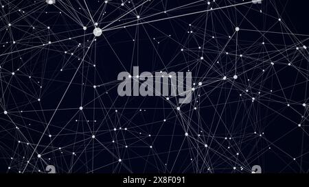 Plexus background with luminous particles and dots Stock Photo - Alamy