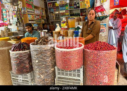 Local spices in Empress Market or Queen Victoria Market in Karachi ...