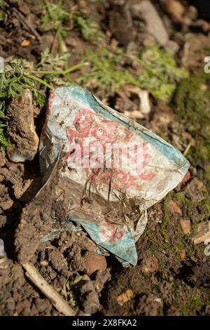 Rabbits are unearthing crisp packets and other plastic rubbish from the ...