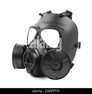 One gas mask isolated on white. Safety equipment Stock Photo - Alamy