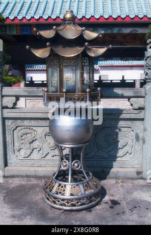 a stone dragon mural at Chi Wan Tian Hou Temple in Shenzhen China Stock ...