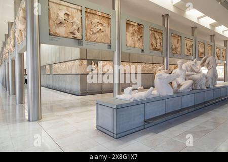 Parthenon Metopes at The Acropolis Museum, Athens, Greece, Europe Stock ...