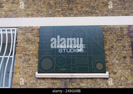 'Highgate Studios', signage on the studio buildings Stock Photo - Alamy