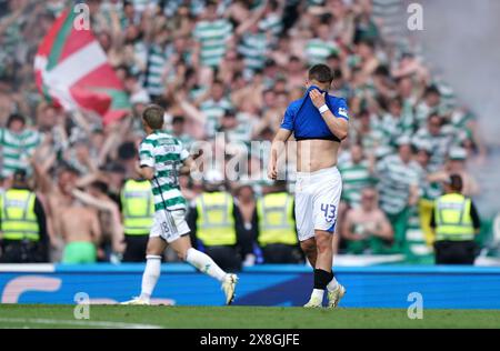 Rangers’ Nicolas Raskin after the final whistle during the Premier ...