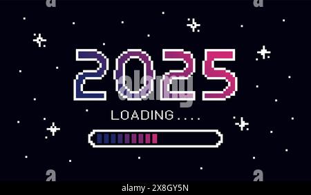 Pixel sparkling golden stars seamless border vector illustration Stock Vector Image & Art - Alamy