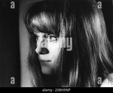 French actress FRANCOISE DORLEAC in a scene from CUL-DE-SAC 1966 ...