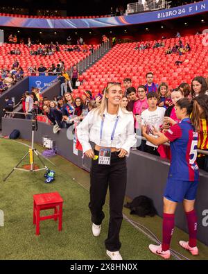 Bilbao, Spain. 25th May, 2024. BILBAO, SPAIN - MAY 25: Referee Rebecca ...