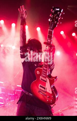 LONDON, ENGLAND - MAY 25: Gary Numan performing at Roundhouse, Chalk ...