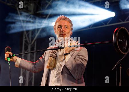 May 26, 2024, Leeds, United kingdom: Alfie Sayers (Drums) and Lola Sam ...