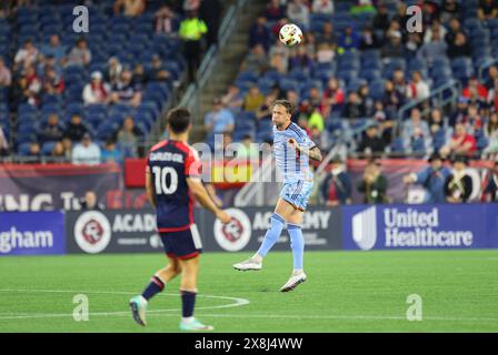 May 25, 2024; Foxborough, MA, USA; New York City goalkeeper Matt Freese ...