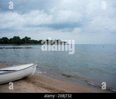 Isolation on Lake Michigan Stock Photo - Alamy