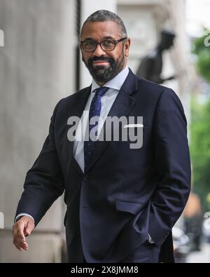 Home Secretary, James Cleverly at the BBC for Sunday with Laura ...