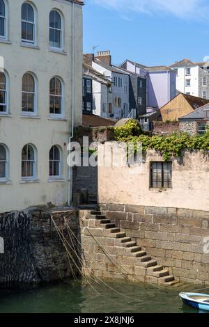 Falmouth waterfront from the Prince of Wales pier, Cornwall Stock Photo ...