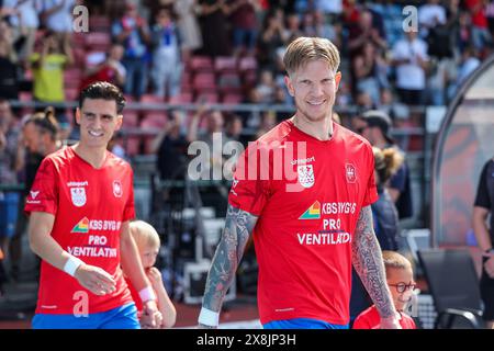 Hvidovre, Denmark. 25th May, 2024. Jonathan Amon (17) of Lyngby BK and ...