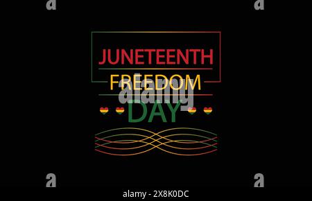 Honoring Juneteenth Freedom Day with Creative Flag Design Stock Vector ...