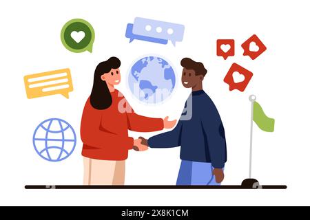 Diplomatic cooperation, international agreement and trade, diplomacy ...
