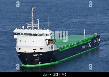 General Cargo Ship ELECTRAMAR at the Kiel Canal Stock Photo - Alamy