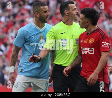 Referee Andrew Madley in action during the Premier League match at the ...