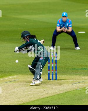 Pakistan's Sadaf Shamas batting during the first women's one day ...