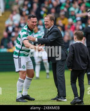 Former Celtic player Murdo MacLeod (left) before the Scottish Gas Men's ...