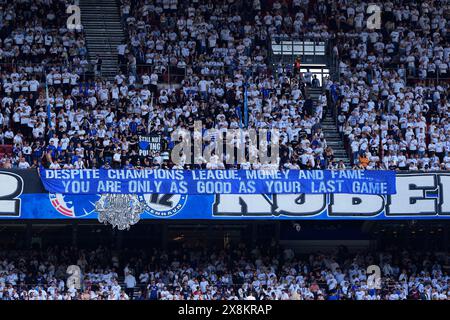 Copenhagen, Denmark. 26th May, 2024. FCK's Birger Meling, Kevin Diks ...