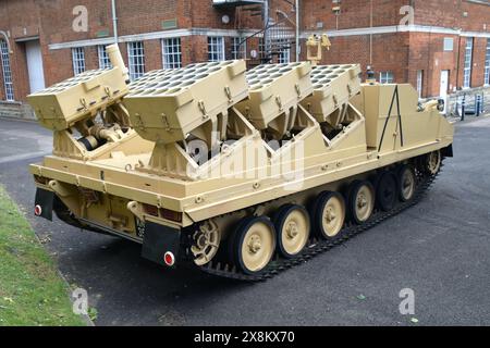 A prototype vehicle of the Shielder VLSMS (Vehicle Launched Scatterable ...