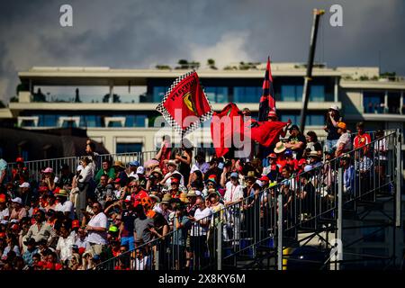 Ferrari fans cheer during the qualifying session for Formula One Mexico ...