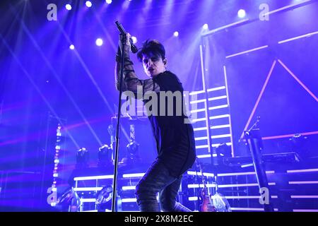 LONDON, ENGLAND - MAY 25: Gary Numan performing at Roundhouse, Chalk ...