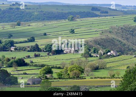 View from Longstone Edge, Derbyshire, looking towards Monsal Head Stock ...