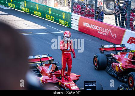 Monaco. 26th May, 2024. 16 LECLERC Charles (mco), Scuderia Ferrari SF ...