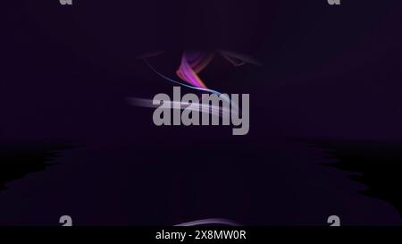 Colorful strings in motion against black background Stock Photo - Alamy